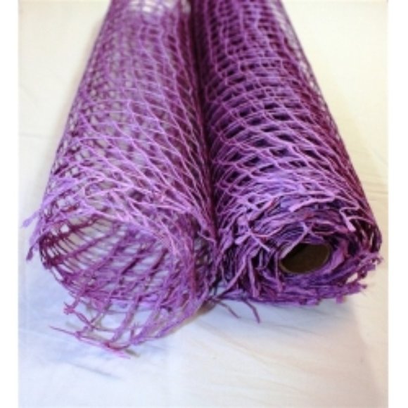 Design | Nwt 21 X 6 Purple Natural Jute Mesh | Poshmark